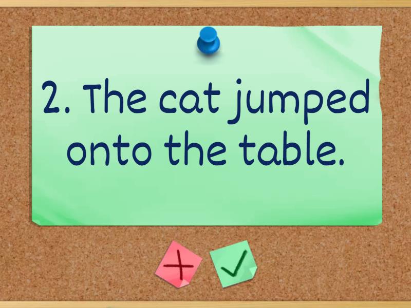 Find the verbs in given sentences - Flash cards