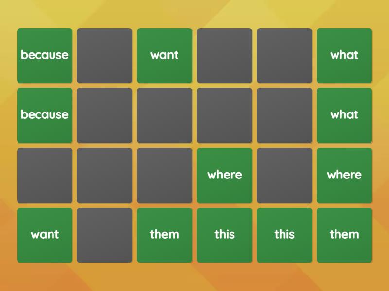 unit 9 week 3 - Matching pairs