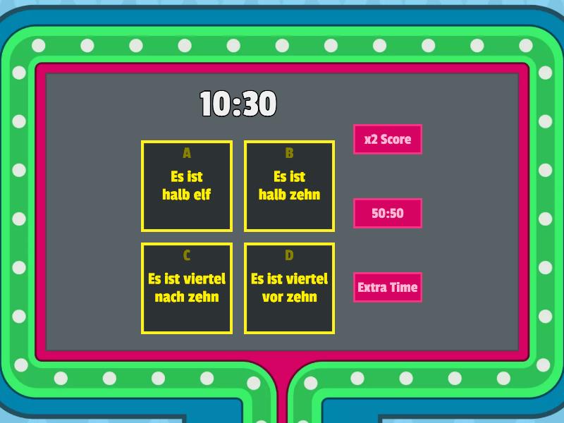 DIE UHRZEIT - Gameshow quiz