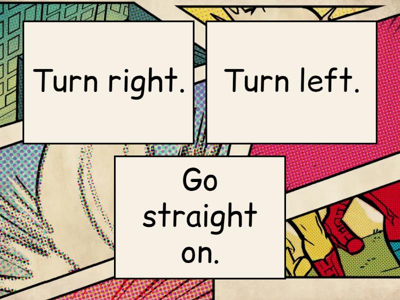 GIVING DIRECTIONS - INTRODUCTION - Flip tiles