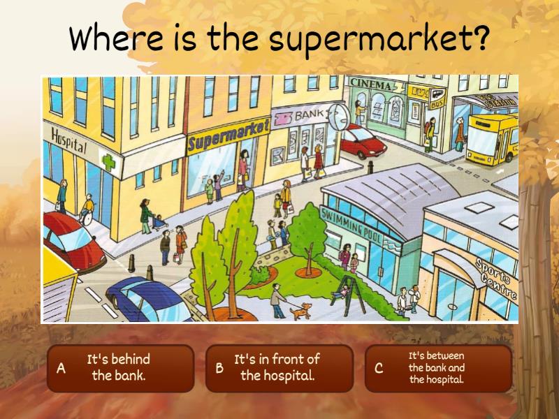 1 Prepositions "Where is the ...?" - Quiz