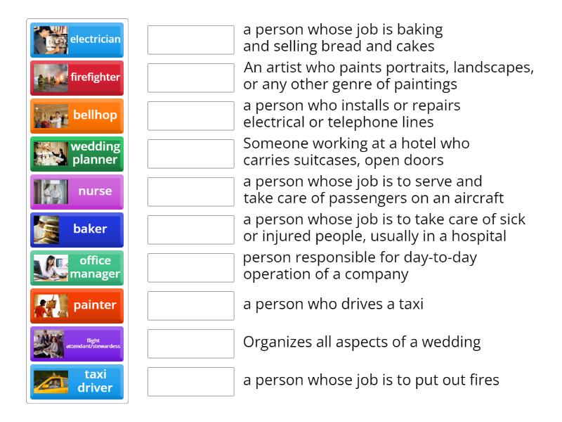 Occupations - Match up