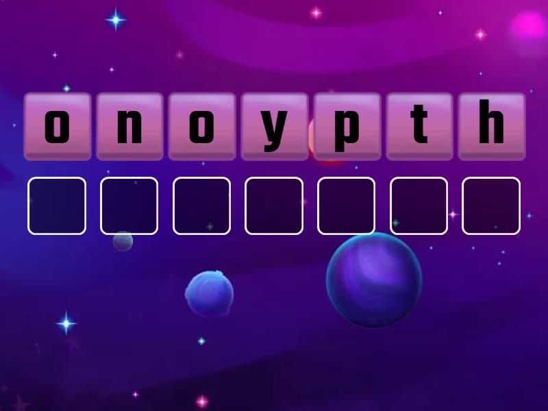 P.6 6A Unit 3 Vocab - Natural events and disasters (Spelling) - Anagram