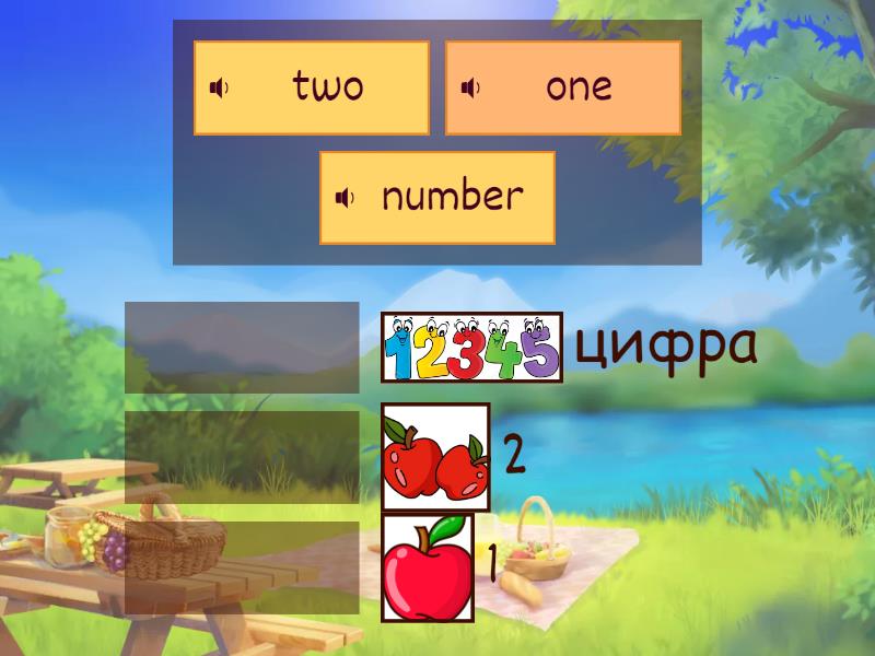 Numbers (1-2) - Match up