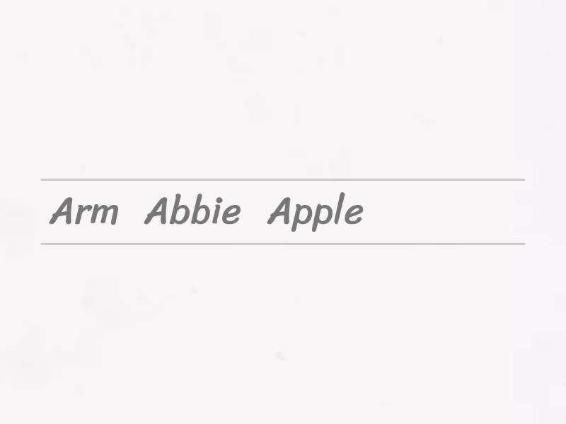 Alphabetical ordering - Unjumble Alphabetical ordering - Unjumble
