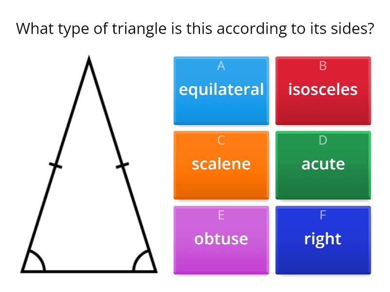 ANGLES AND TRIANGLES - Quiz