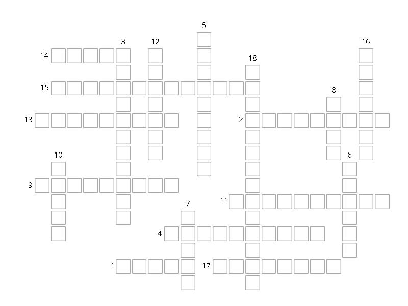 Los Colores - Crossword