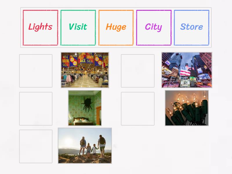 New York City Vocabulary Game - Match up