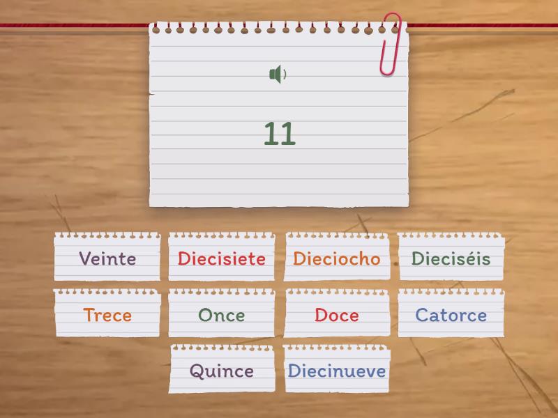 ️Numbers in Spanish: 11 - 20 - Cada oveja con su pareja