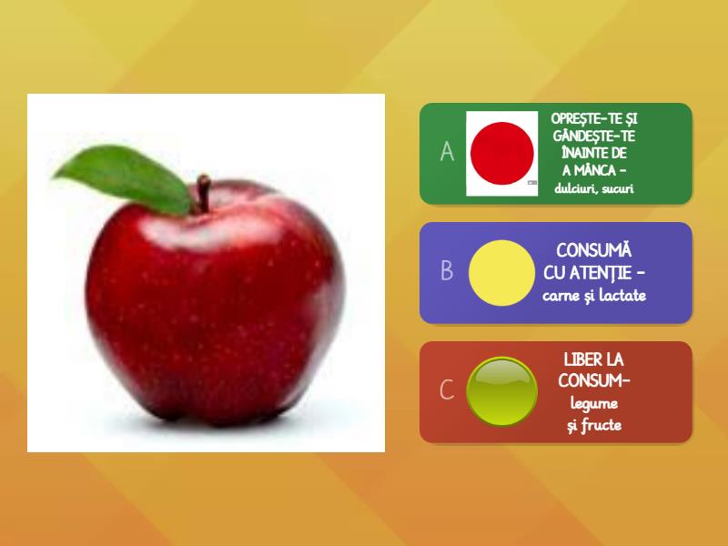 SEMAFORUL ALIMENTELOR - Quiz