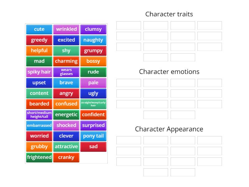 Character - Group sort