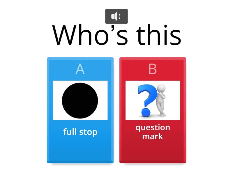 Full stop/ question mark - 測驗