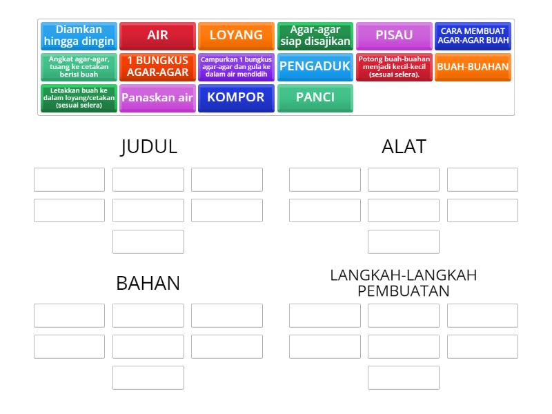 GAMES TEKS PROSEDUR - Group sort