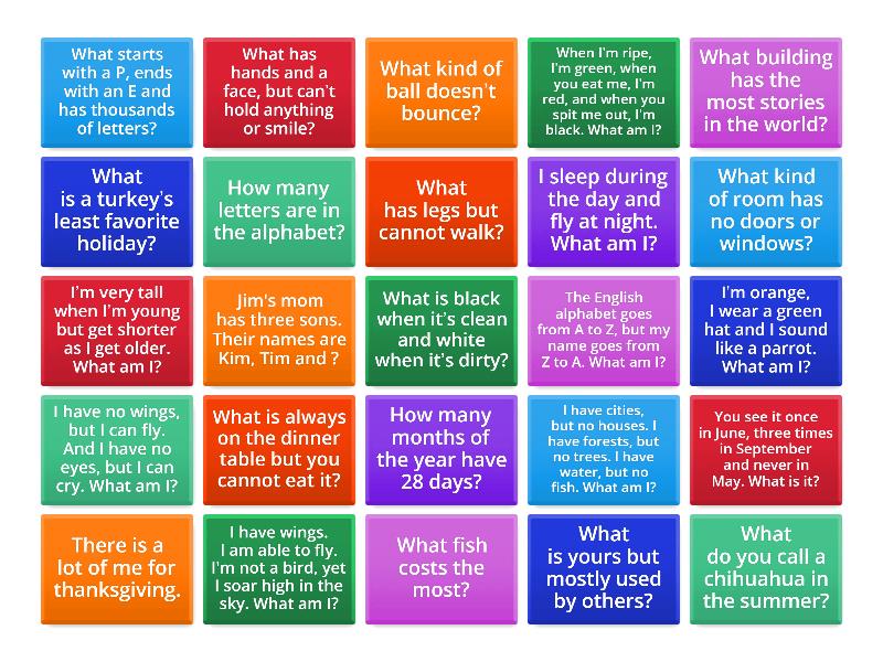 Riddles - Flip tiles