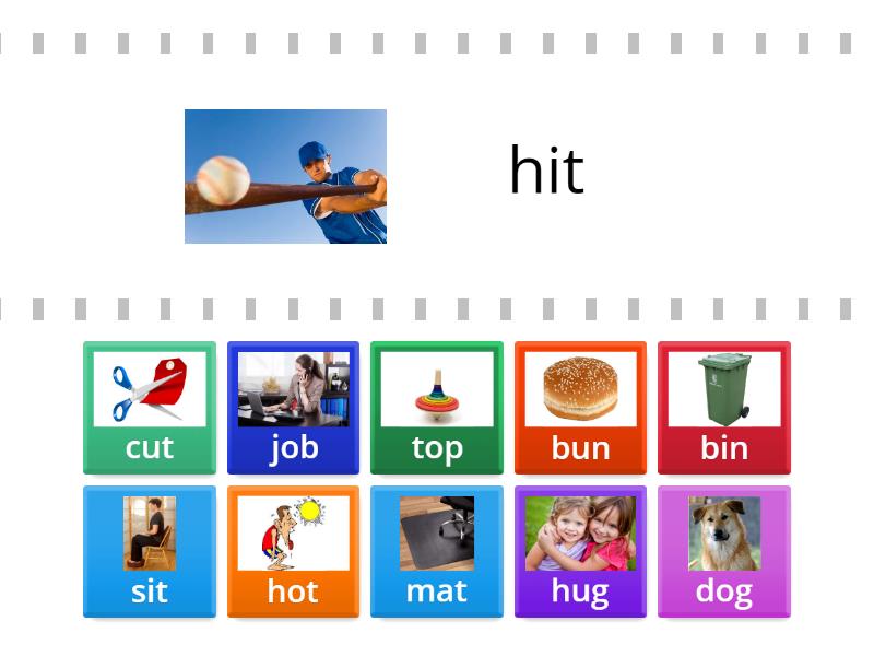 Rhyming Words - Find the match