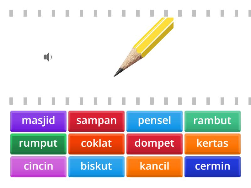 K13 Perkataan KVK KVK - Find the match