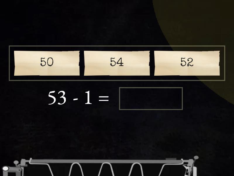 Vienaženklio skaičiaus atimtis iš dviženklio. 1kl - Complete the sentence