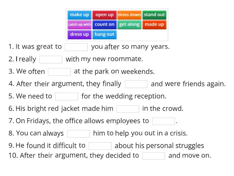 Exercise - lesson 2 - Complete the sentence