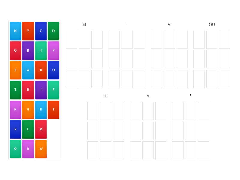 Alphabet Groups - Group sort