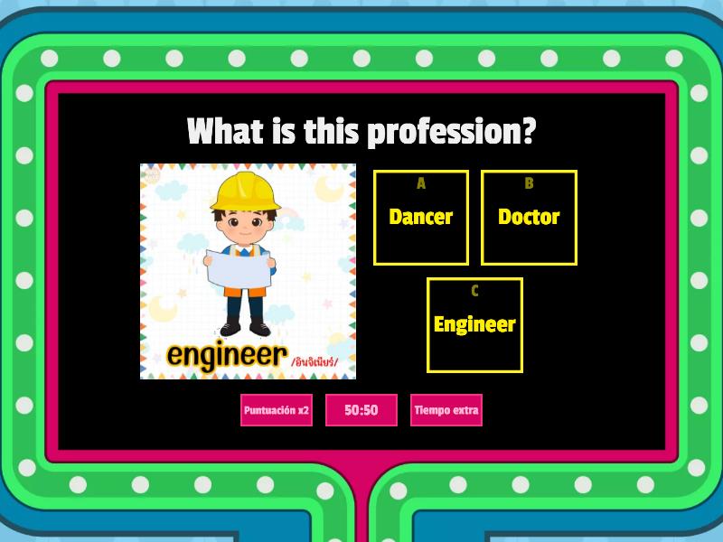 Guess the professions - Gameshow quiz