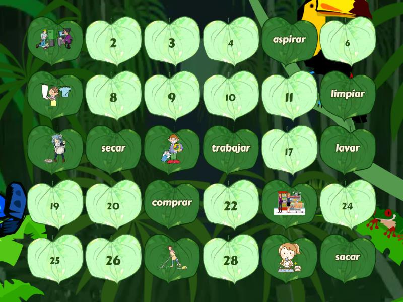-ar Ending Verbs LABELED PART 1 - Matching pairs