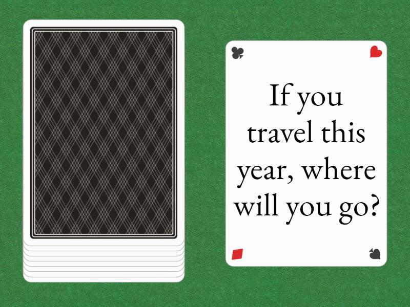 First conditional - Speaking cards