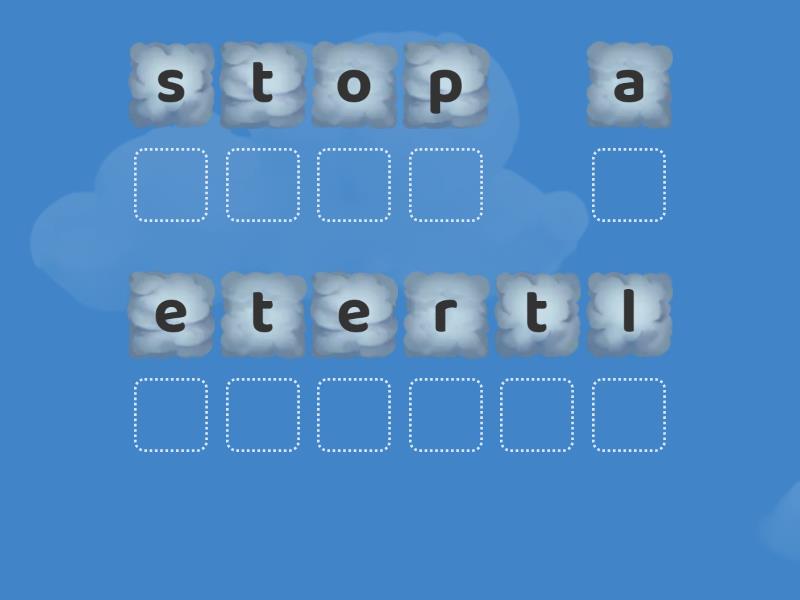 Team Together 3 Unit 2 - Anagram