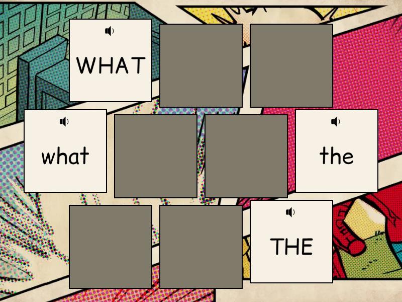 Sight words 2 - Matching pairs