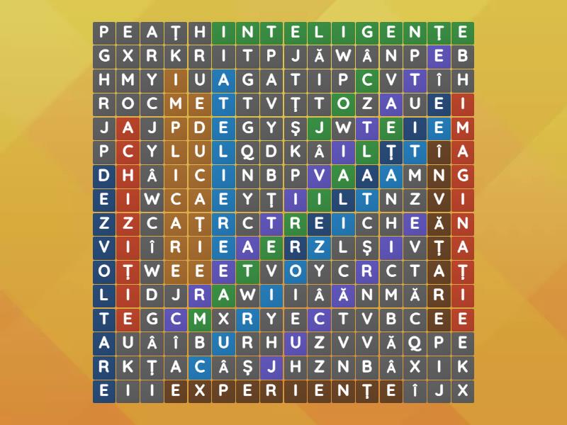 psihopedagogia jocului - Wordsearch