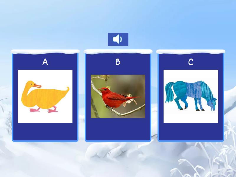 BROWN BEAR, BROWN BEAR, WHAT DO YOU SEE? - Quiz