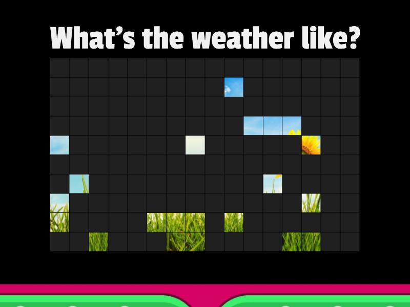 P1 SOC U6 Weather VOCABULARY - Acertijo visual