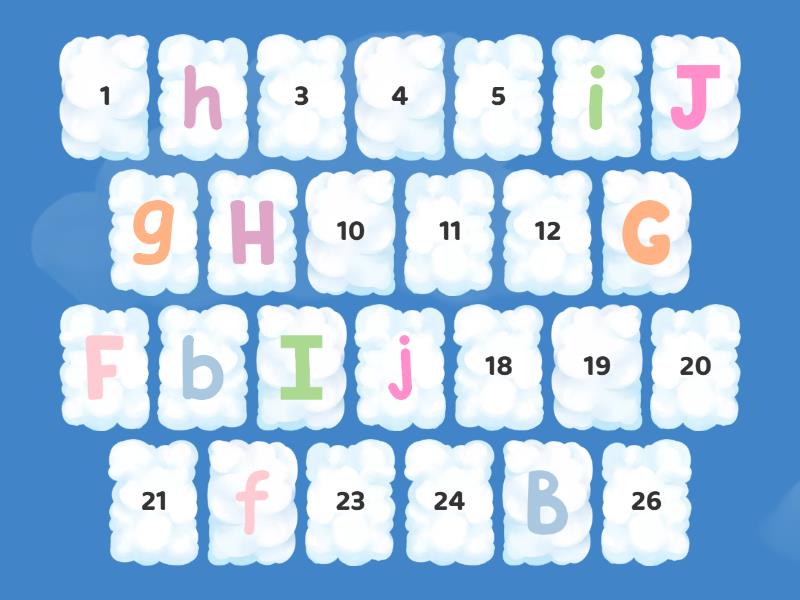 Match the Letters - Matching pairs