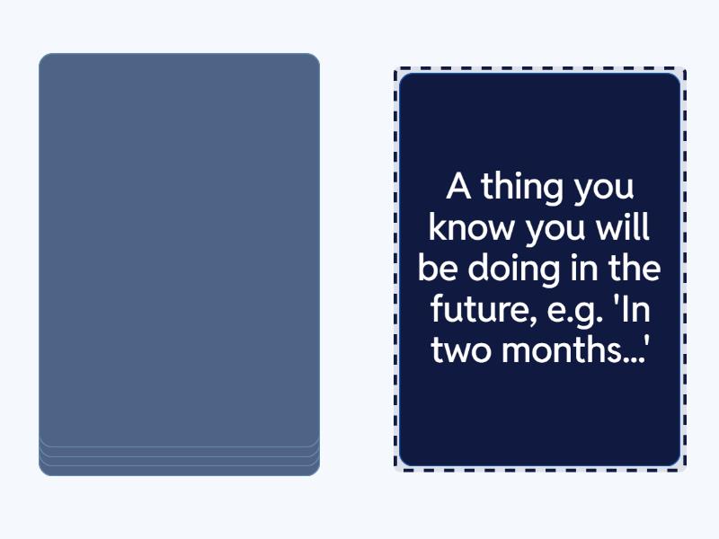 C2.1 Ge Speaking Future Forms - Speaking cards