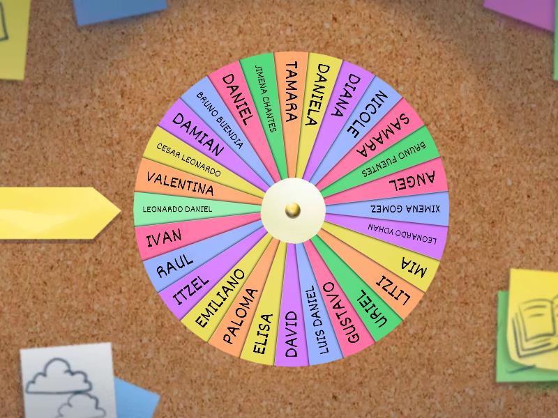 NAMES 6B - Spin the wheel