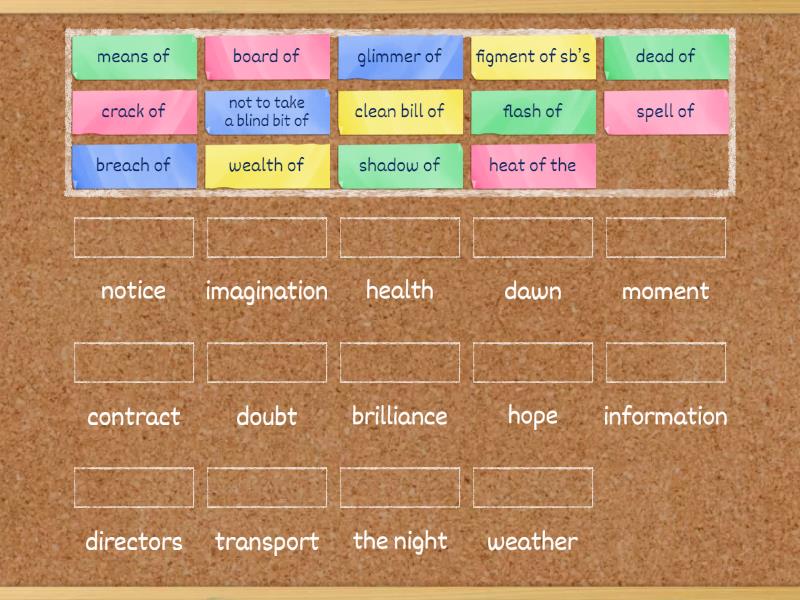 SKIPPER’S … OF … EXPRESSIONS: Matching exercise - Match up