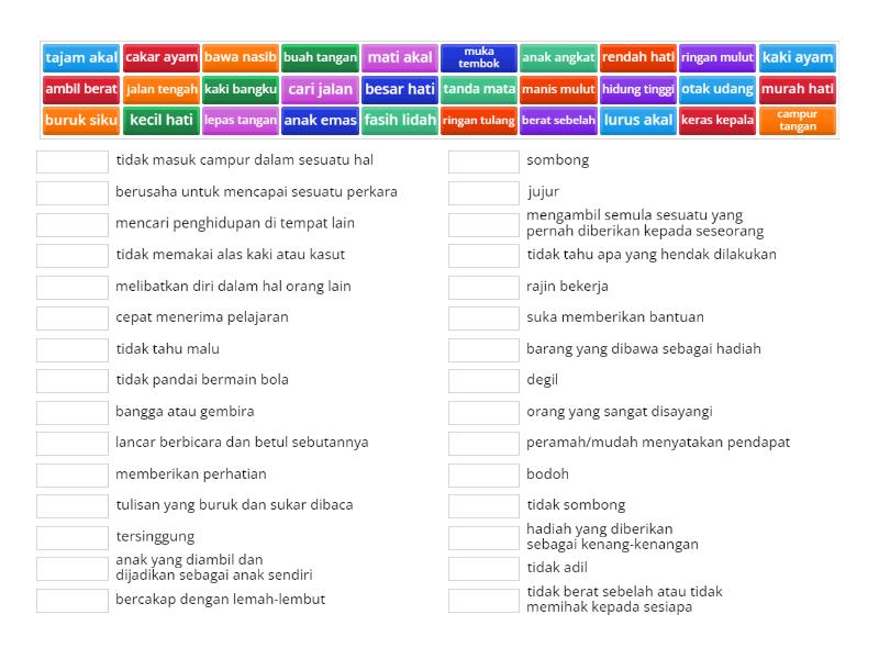 Peribahasa P34 - Match up