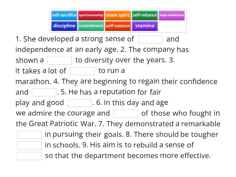 Insight_interm_unit 3_values - Complete the sentence