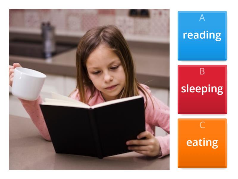 What is he/ she doing? - READING SKILL - Quiz