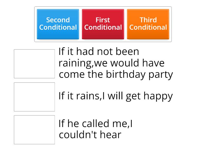 Conditional Sentence - Match up