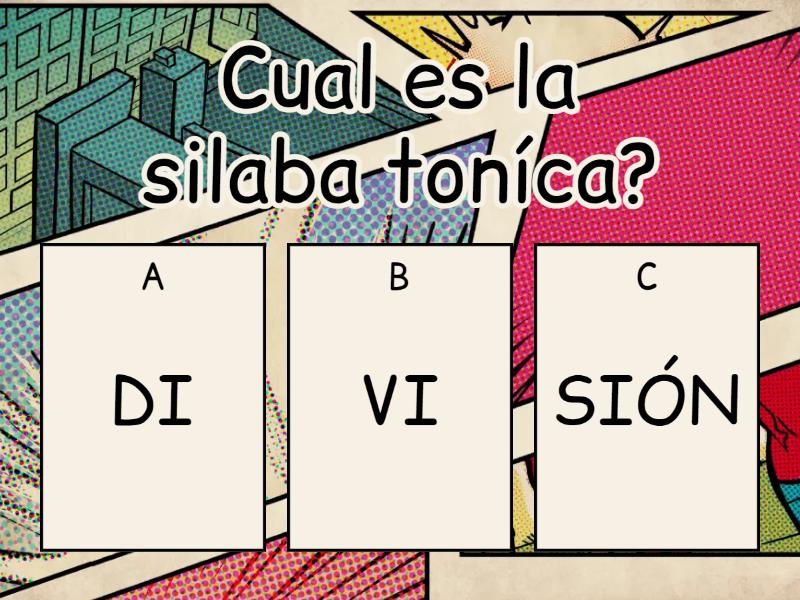 Silabas Tonicas - Quiz