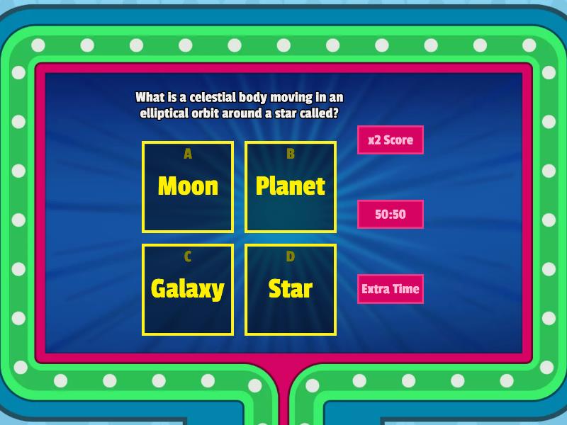 Astronomy Vocabulary Bell Ringer - Gameshow quiz
