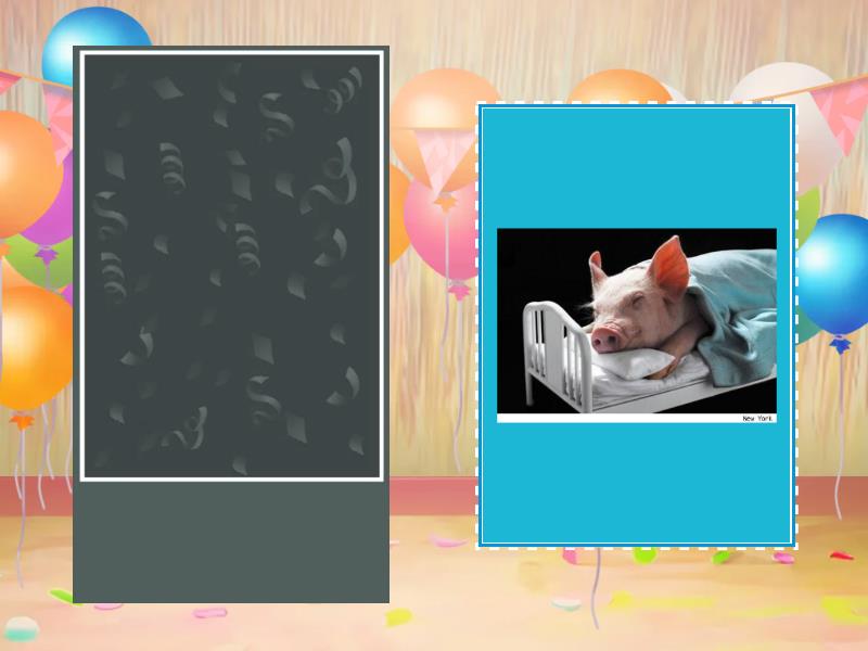 Prepositions on/in/under/by (next to) - Random cards