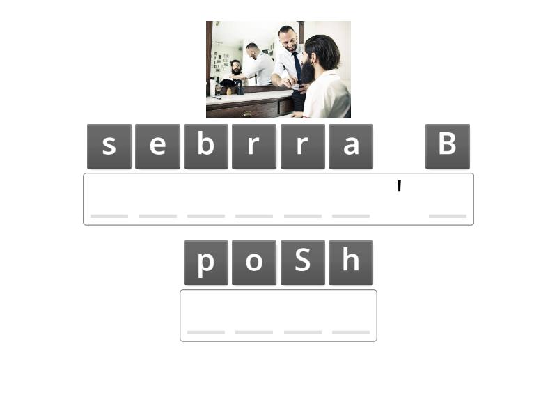 Places Anagram - Anagrama