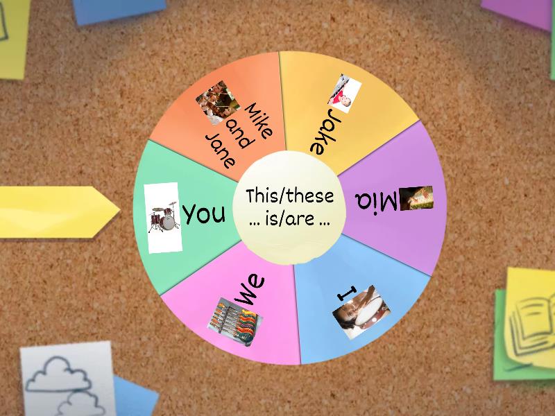SM4 Unit 7 Grammar Possessive pronouns - Spin the wheel