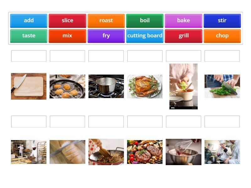 Cooking Words - Match up