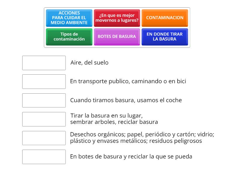 MEDIO AMBIENTE - Match up