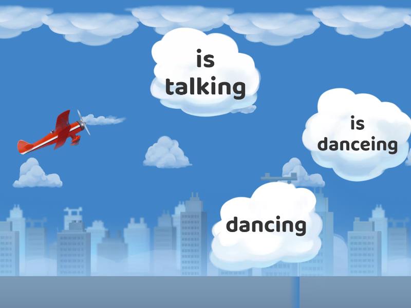 Present continuous - Airplane