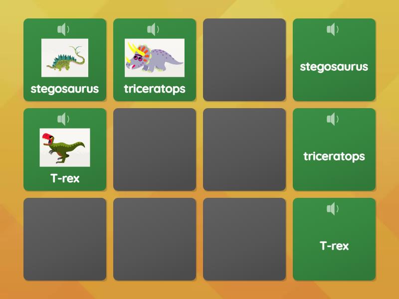 Dinosaurs - Matching pairs
