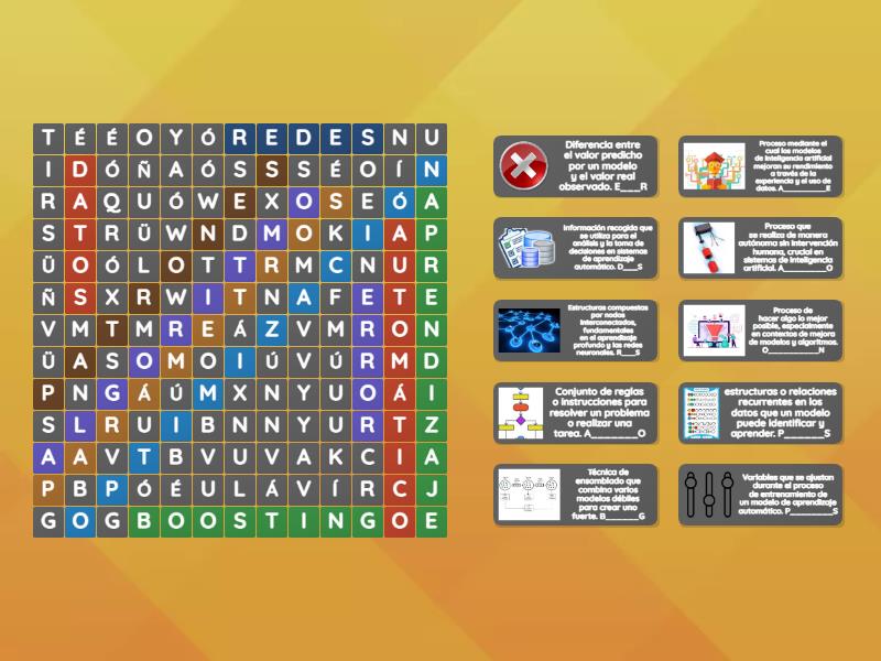 Inteligencia Artificial - Sopa de letras