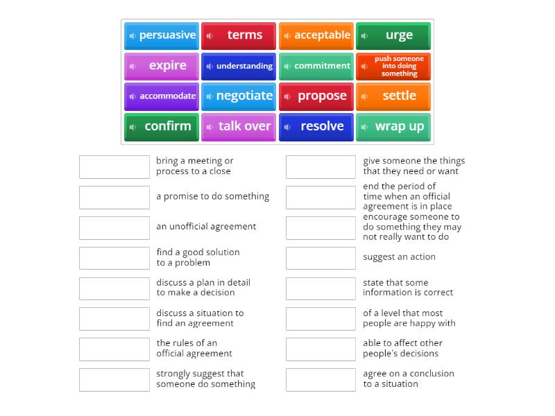 NEGOTIATIONS - Match up